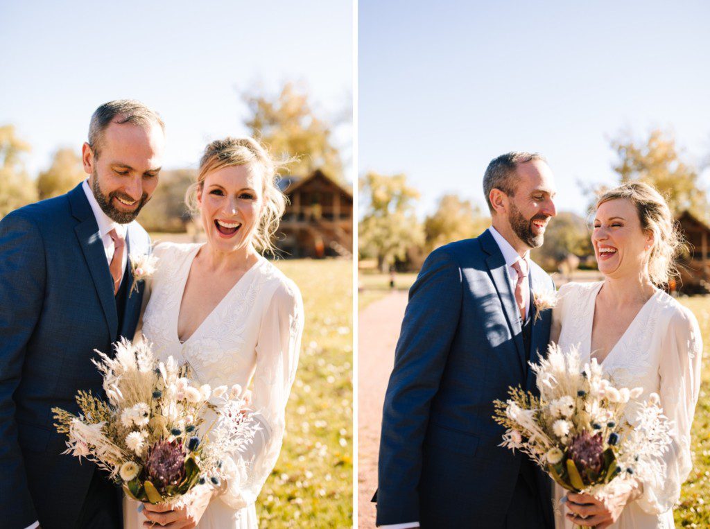 Planet Bluegrass Wedding with llamas in Lyons, Colorado | Jackie + Dan
